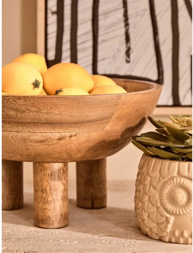 Dřevěná mísa v přírodní barvě ø 27 cm Kara – Premier Housewares