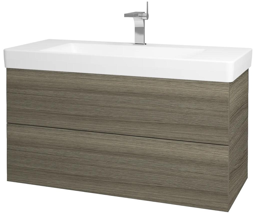 Dřevojas Koupelnová skříň VARIANTE SZZ2 105 Varianta: N01 Bílá lesk / M01 Bílá mat