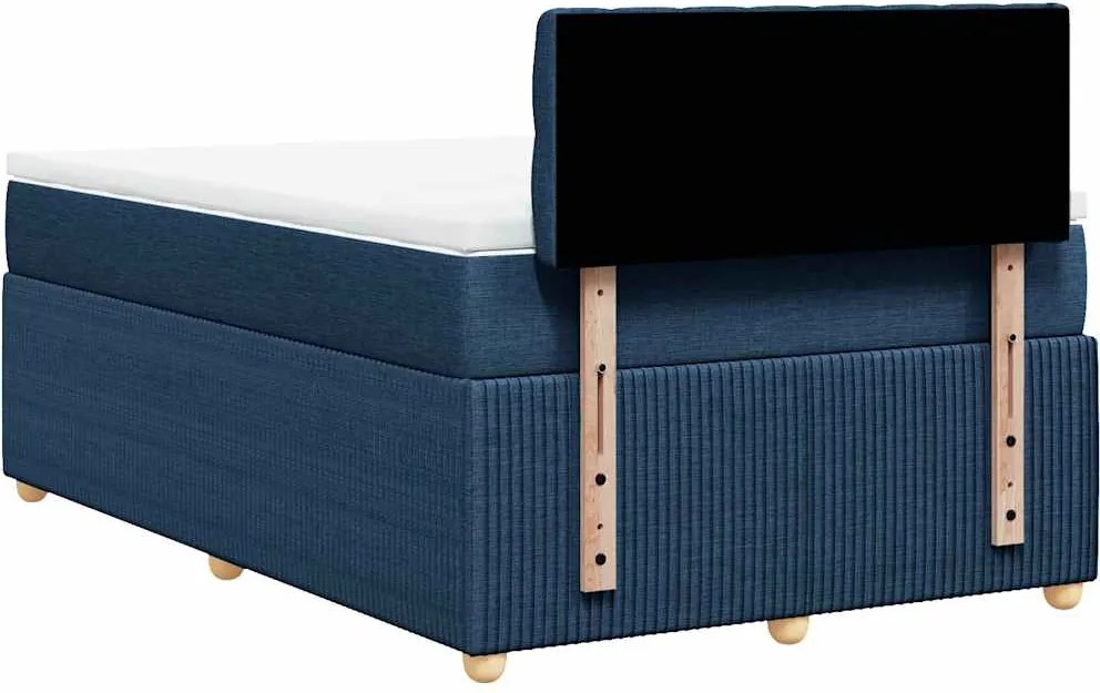 Box spring postel s matrací černá 120x190 cm textil 3287408