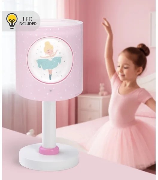 Dalber 60911 - LED Dětská lampička PRINCESS DANCE 1xG4/4W/230V růžová
