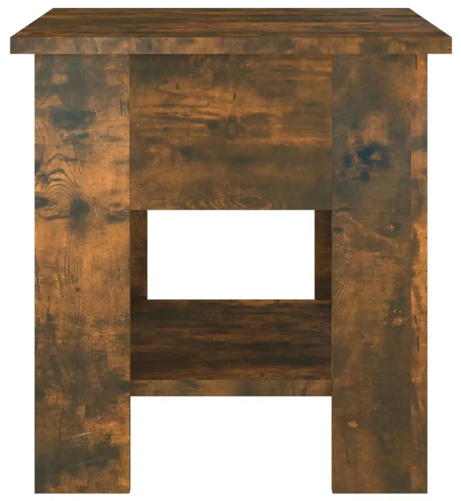 Konferenční stolek kouřový dub 40 x 40 x 42 cm kompozitní dřevo - Default Title