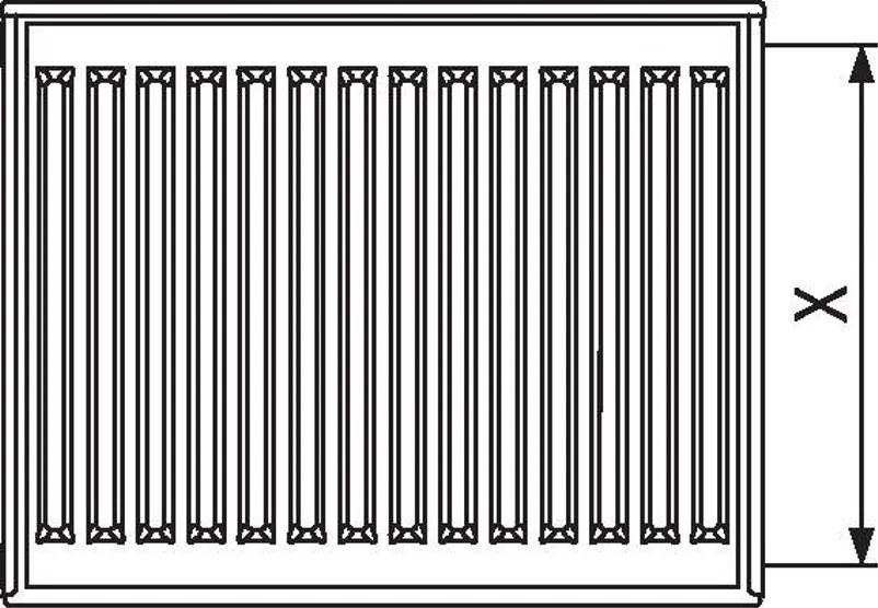 Radiátor Kermi Profil Kompakt FKO 22 900 x 900 mm, 2066 W, bílý