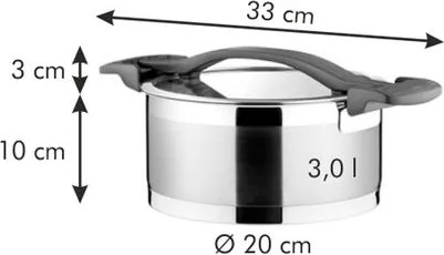 TESCOMA Kastrol ULTIMA s poklicí ø 20 cm, 3,0 l