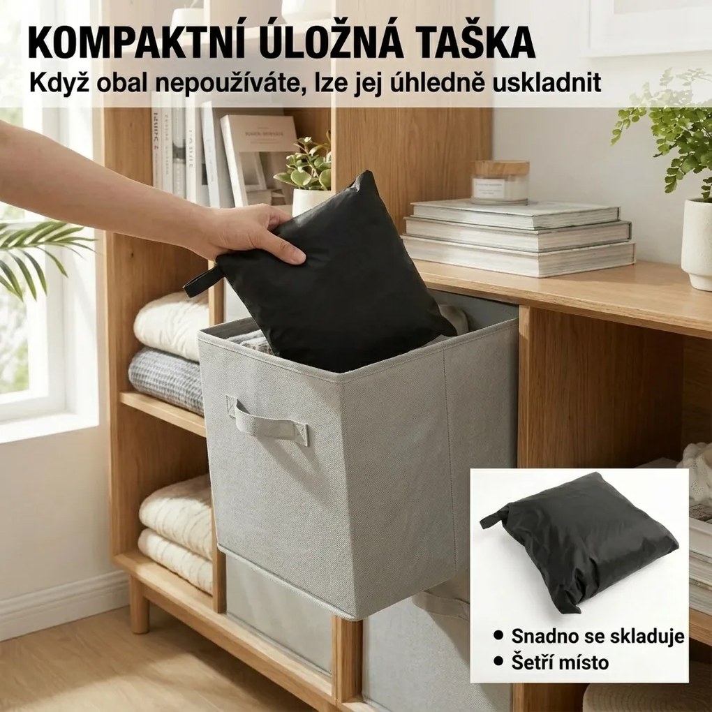 Ochranný obal na zahradní nábytek, 180 x 120 x 74 cm 84K-110V00BK