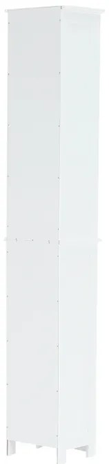 Bílá vysoká koupelnová skříňka ATENE TYP 1