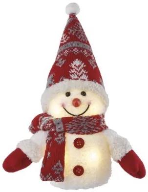 LED vánoční sněhulák Barney 25 cm teplá bílá