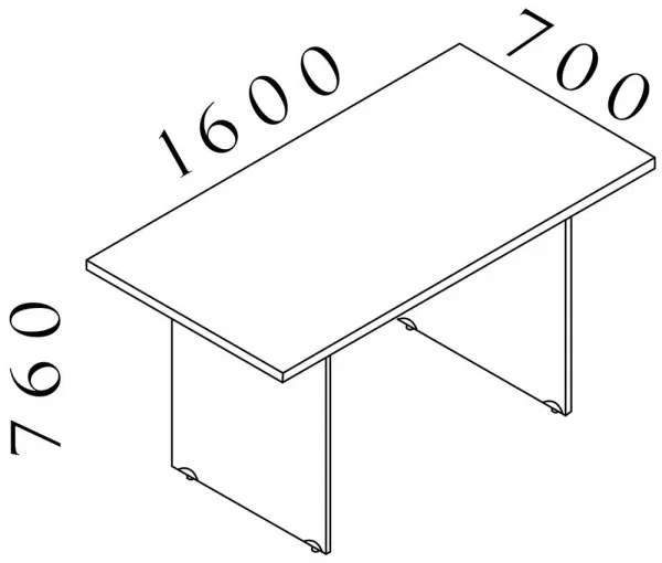 Jednací stůl Visio LUX 160 x 70 cm