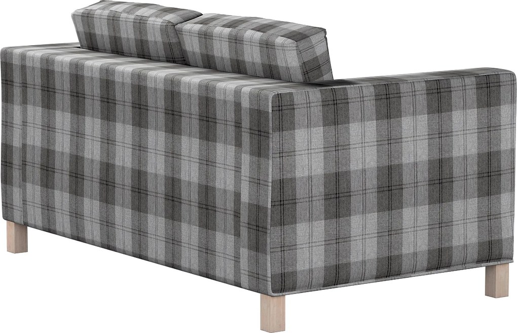 Potah na pohovku IKEA Karlanda 2-místná, krátký barva šedá látka pletený vzor, vzorované