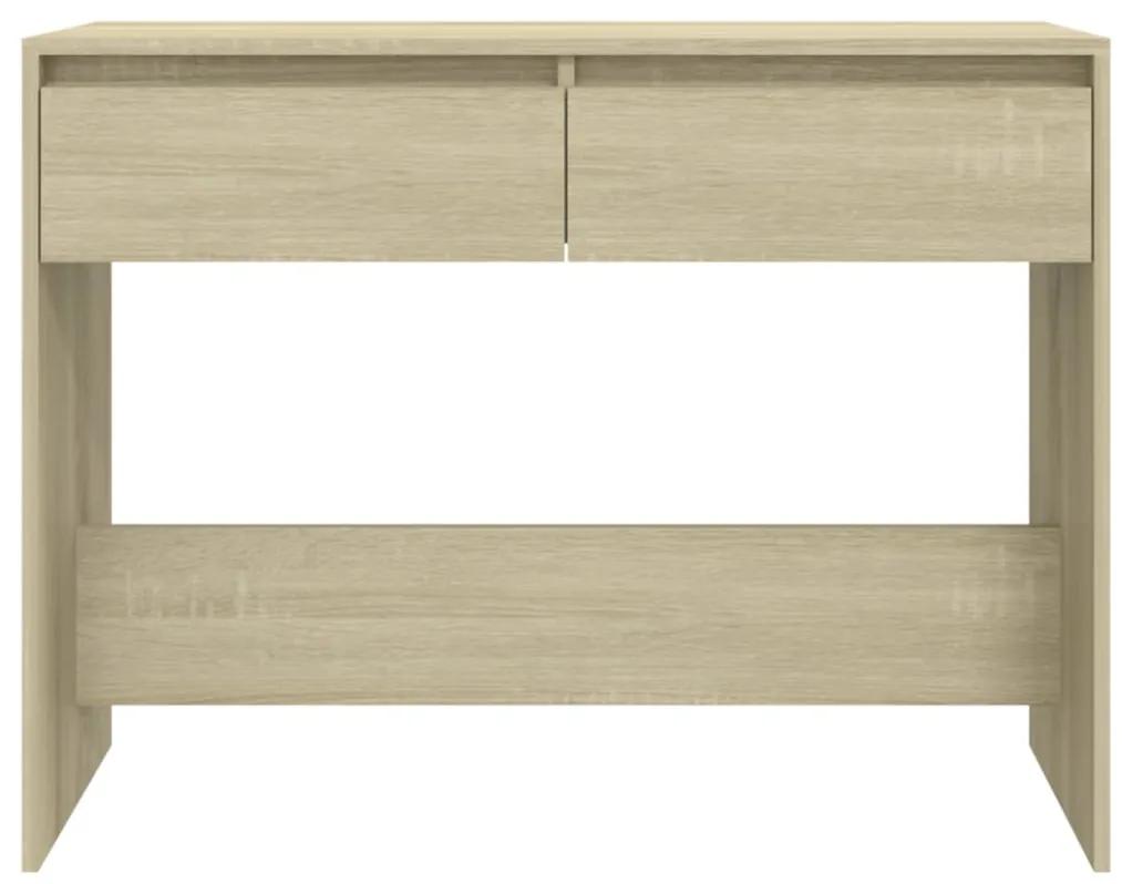 Konzolový stolek dub sonoma 100 x 35 x 76,5 cm kompozitní dřevo - Default Title