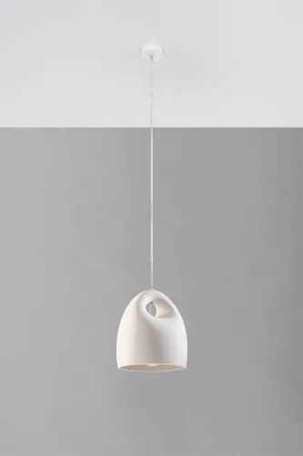 Závěsné svítidlo SOLLUX Bukano E27 1x60W bez zdroje keramika bílá SL.0842