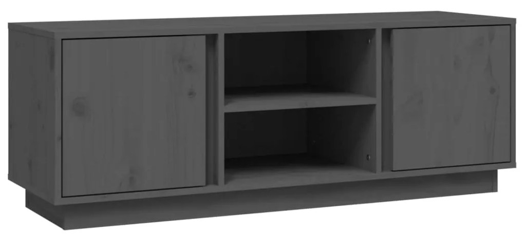 814476 vidaXL TV skříňka šedá 110x35x40,5 cm masivní borové dřevo