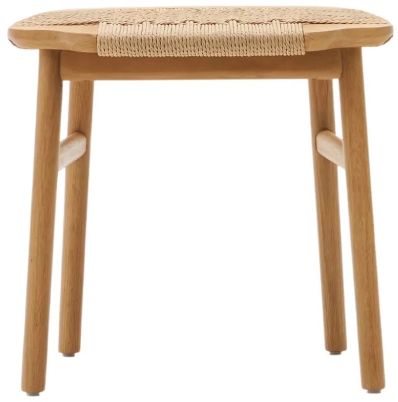 Dubová stolička s výpletem Kave Home Enit 43 cm
