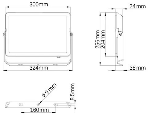 Philips - LED Venkovní reflektor PROJECTLINE LED/100W/230V IP65 3000K