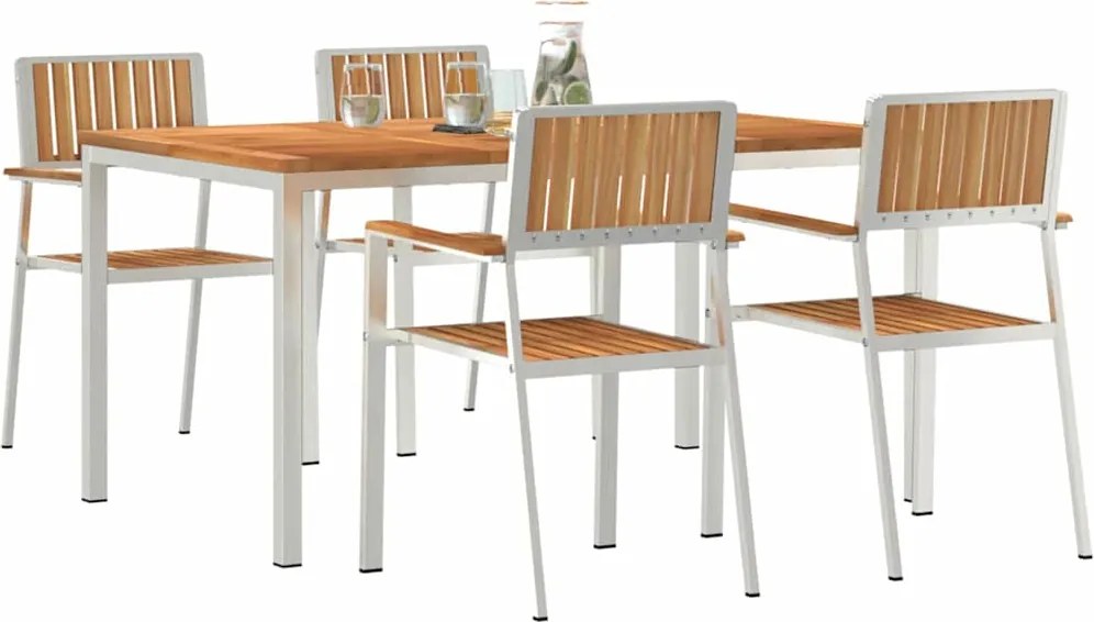 Zahradní jídelní sada 5 ks 150 x 90 x 75 cm 3334799