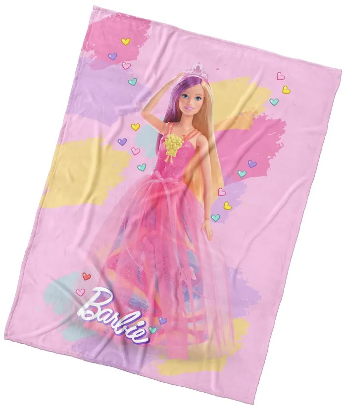 Dětská deka Barbie Duhový Svět 130x170 cm