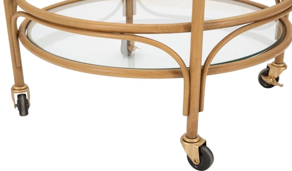 Designový servírovací vozík Gennipha 51 cm hnědý