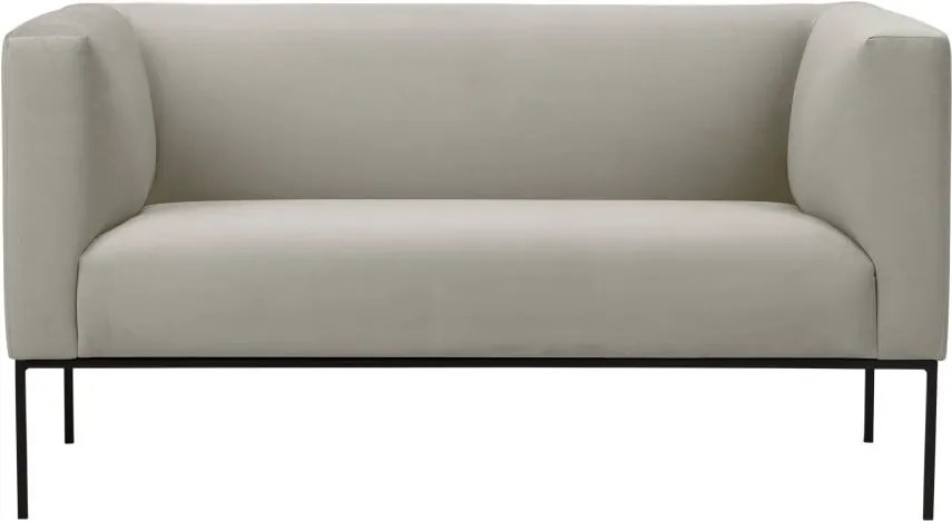 Béžová sametová pohovka Windsor & Co Sofas Neptune, 145 cm