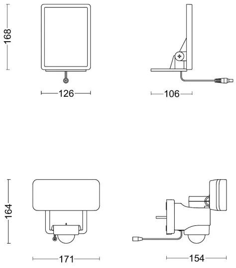 Philips - LED Solární nástěnné svítidlo se senzorem TYLUS LED/6W/3,7V 3000K IP44