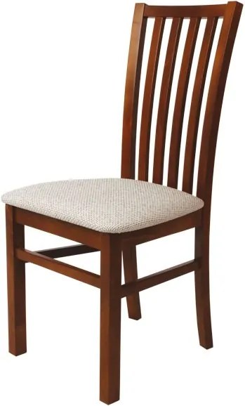 Dřevěná buková jídelní židle BRADOP BONI – čalouněný sedák, na míru