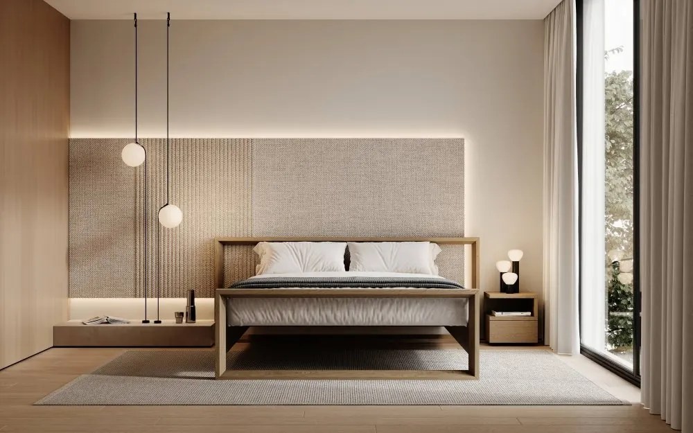 Postel Morant z masivního dřeva Jasan 180x200