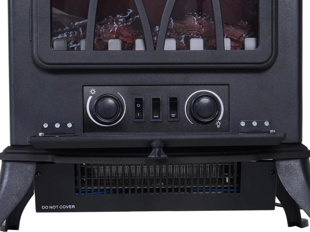 HOMCOM Elektrokamin Krb Krbová kamna Elektrický nástěnný krb (Model6)