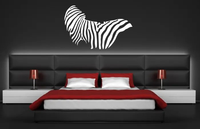 Samolepka na zeď Motiv zebra - 151 x 98 cm 