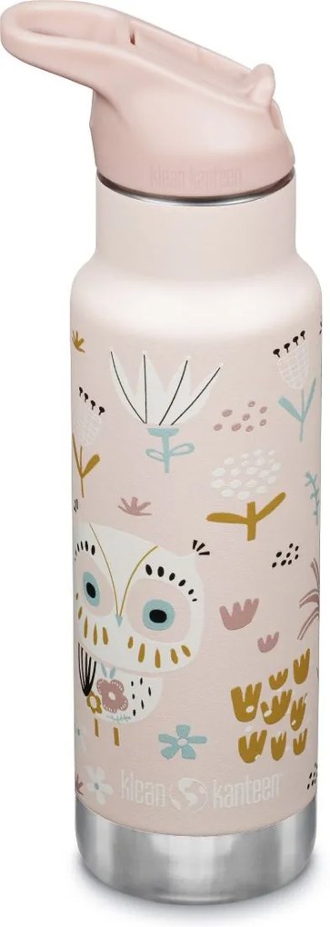 Dětská nerezová termolahev Klean Kanteen Insulated Kid Classic Narrow 12oz - Owlet