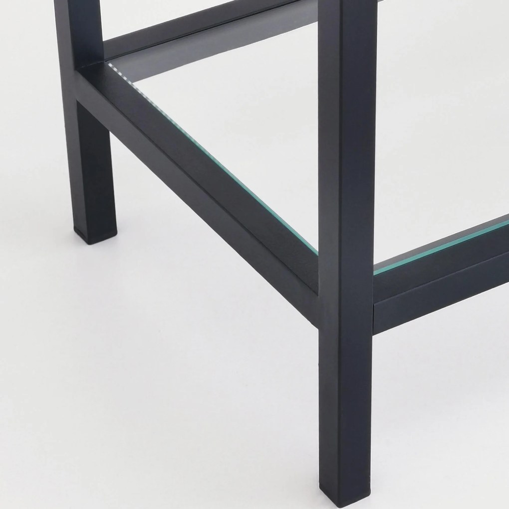 KALUNE DESIGN Kovová knihovna GLAMP černá 552NOS1303