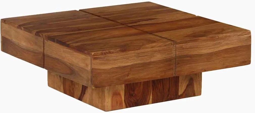 Konferenční stolek 80 x 80 x 30 cm masivní akáciové dřevo 246250