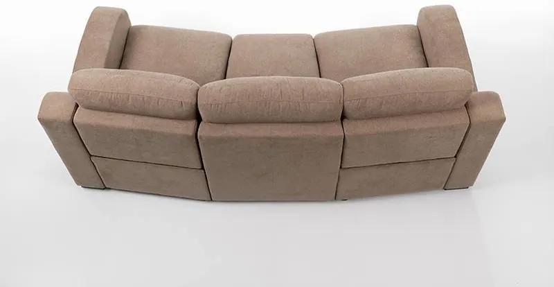 Pregio Italia sofa&relax Luxusní pohovky RESORT Provedení: 3 místná oblá, Vzorník látek: tekno fibra 03 milk