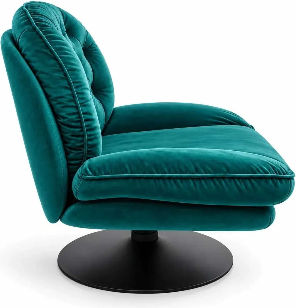 LuxuryForm DESIGN Relaxační otočné křeslo LUNA - zelené