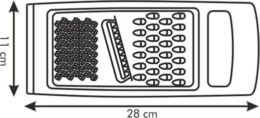 TESCOMA Struhadlo ploché HANDY, kombinované