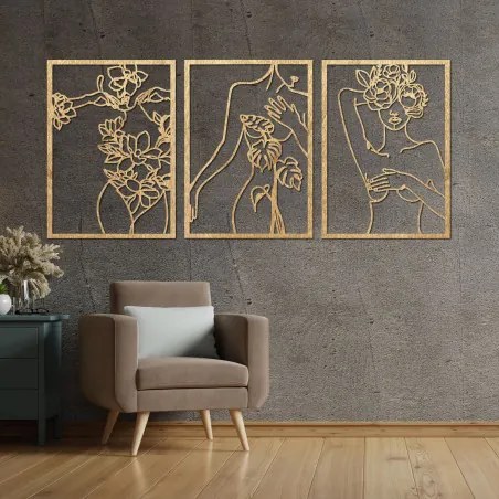 Elegantní nástěnná dekorace ženy – Moderní umění do interiéru | SENTOP PR0480