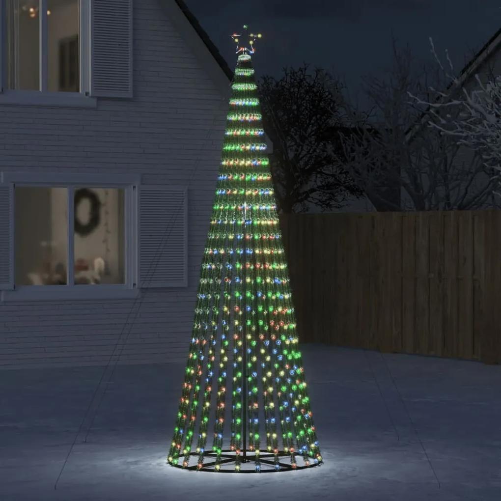 Vánoční stromek kužel 688 barevných LED diod 300 cm