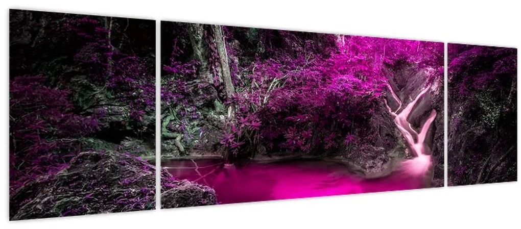 Obraz - Růžový les (170x50 cm)