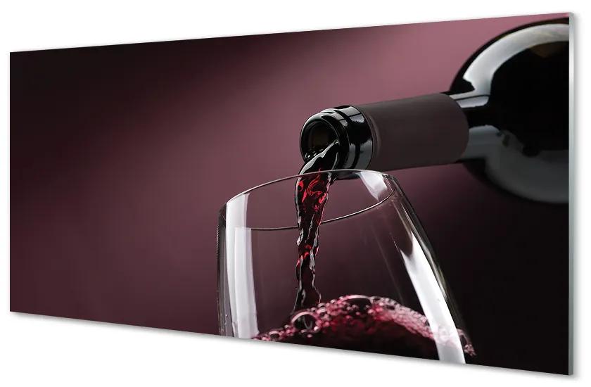 akrylový obraz Maroon bílé víno 100x50 cm