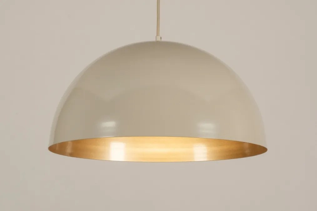 Závěsné retro svítidlo nad stůl Magna 30,5 Taupe