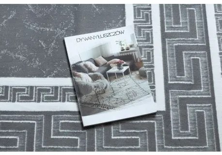 Dywany Luszczow Kusový koberec GLOSS 2813 27, rám, řecký šedá Rozměr koberce: 80 x 150 cm