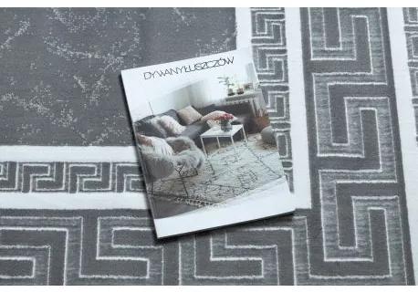 Dywany Luszczow Kusový koberec GLOSS 2813 27, rám, řecký šedá Rozměr koberce: 80 x 200 cm