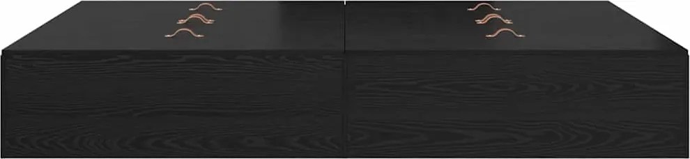 Rám postele s úložným prostorem Černý dub 140 x 190 cm 3335430
