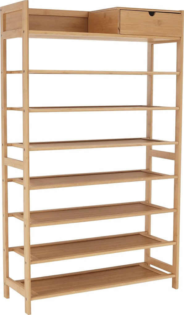 Botník, 7-řadový, bambus, KATLEY