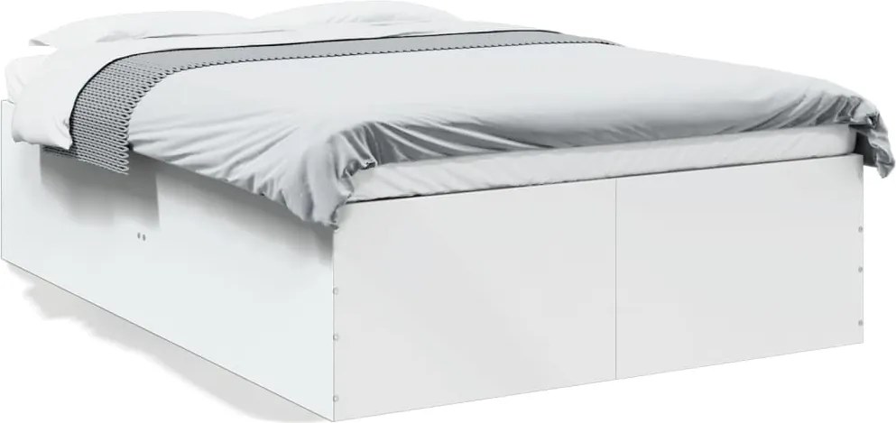 Rám postele bílý 120 x 200 cm kompozitní dřevo 3280930