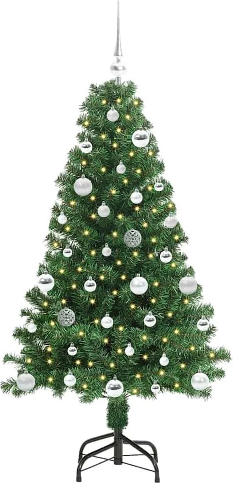 Umělý vánoční stromeček Zelená 150 cm PVC, ocel a plast 3396905