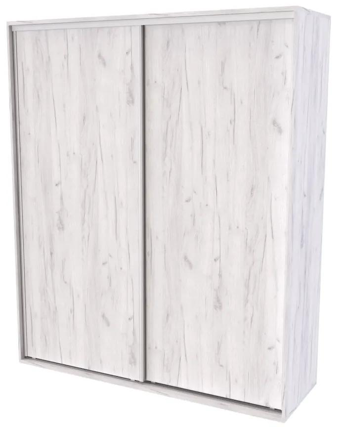 Nábytek Mikulík Skříň FLEXI 2 - 2x dveře plné ROZMĚR: (š/v/h) 180 x 220 x 65 cm