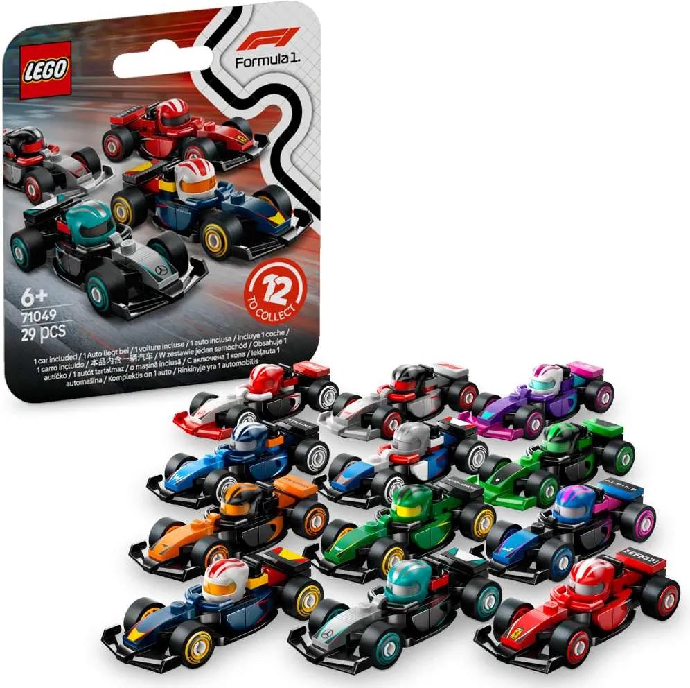 Lego 71049 ucelená kolekce 12 sběratelských závodních aut f1