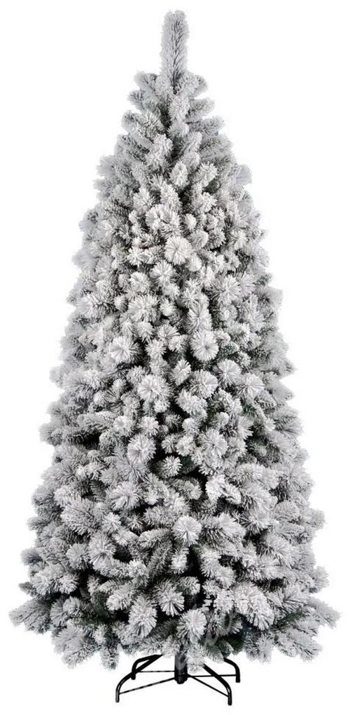 Umělý vánoční stromek Borovice Bílá Úzka 165cm