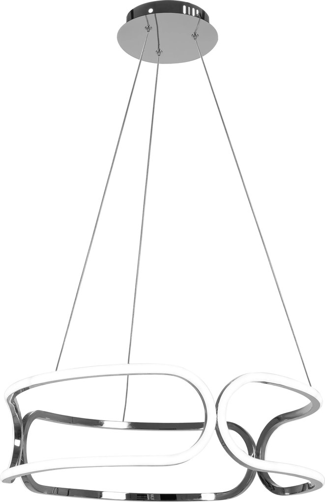 Toolight - LED stropní svítidlo APP792-CP, chromová, OSW-05500