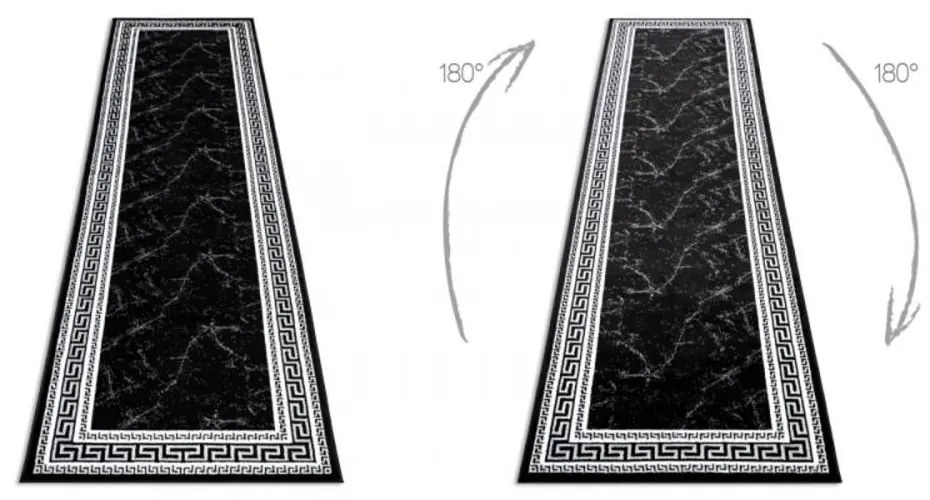Kusový koberec Rasmus černý atyp 80x200cm