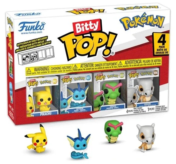 Funko pop! pokémon bitty 4-pack series 1 2,5 cm
