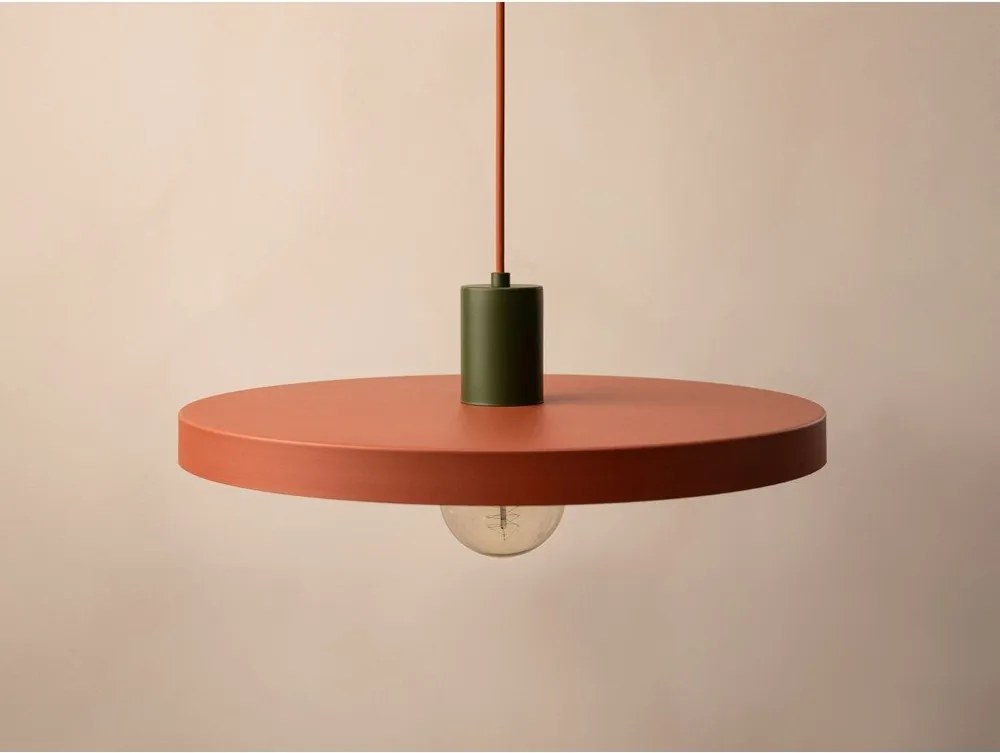 Kovové závěsné svítidlo v cihlové barvě ø 40 cm Ori – Micadoni